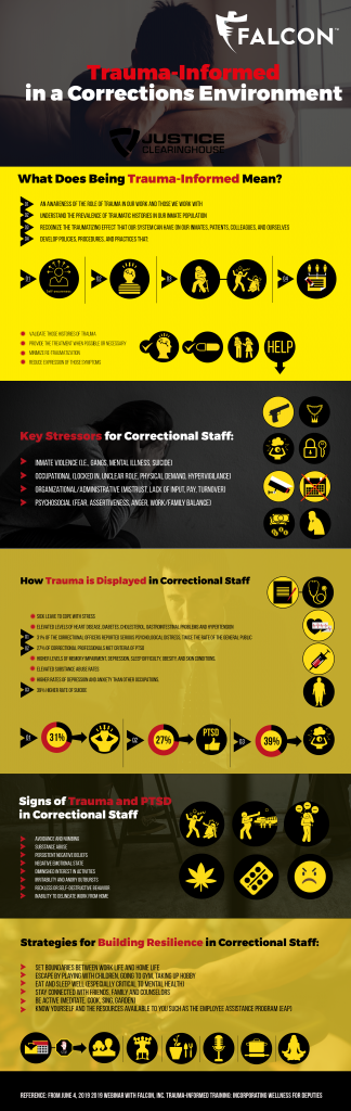 Infographic: Being Trauma Informed in a Corrections Environment | Falcon